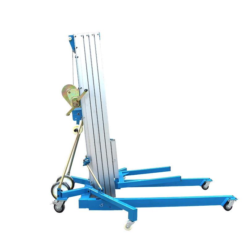 200kg - 400kg 3.5m 5m 6.5m 7.9m Portable Material Lifts Hoist Duct ...