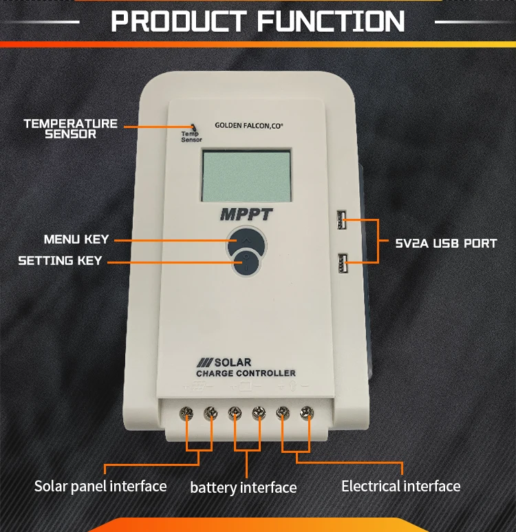 Solar System MPPT Controller MPPT Solar Charge Controller 60A 12V 24V ...