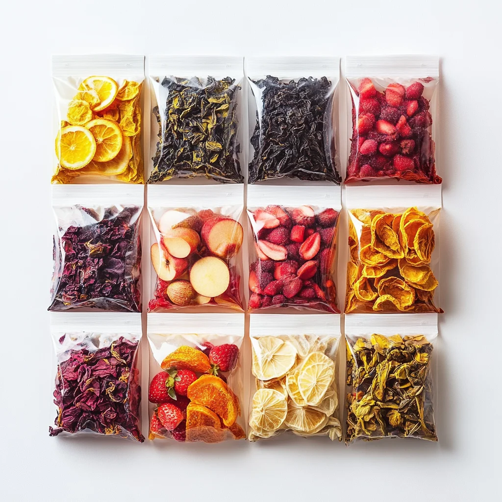 Freeze Dried Fruit Tea Natural Flavors Rich in Antioxidants Supports ...
