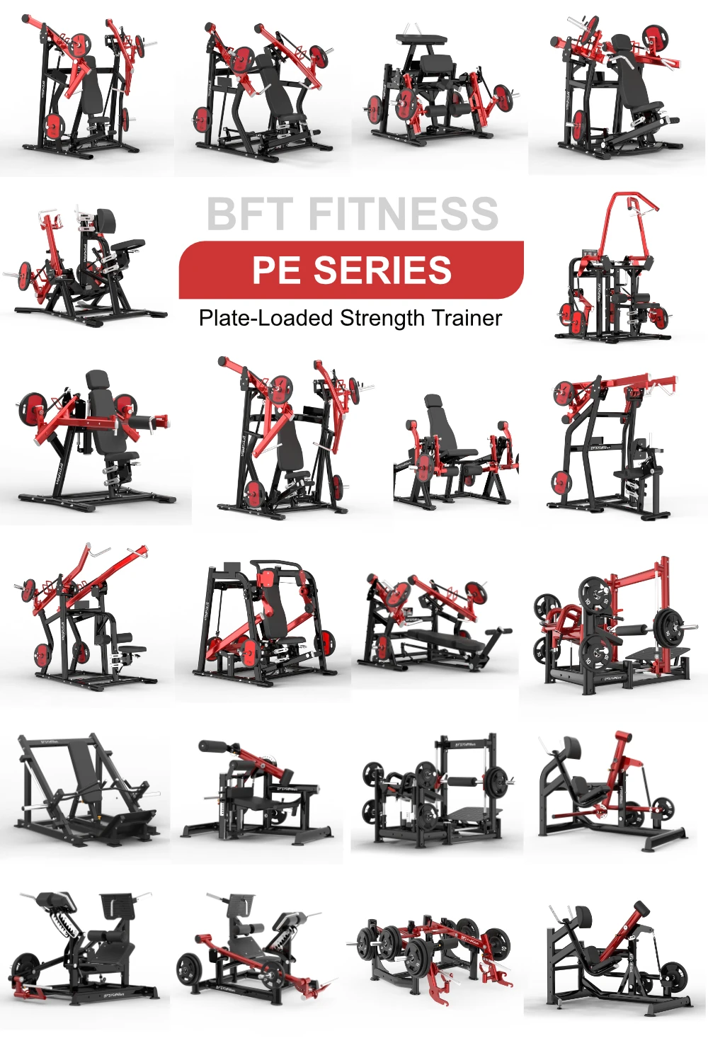 Commercial Plate-Loaded Kneeling Hamstring Curl Machine 300KG ...