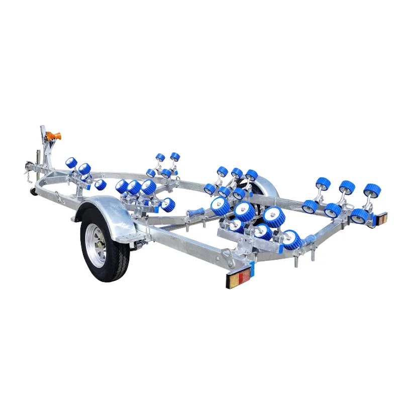 Cheap Trailer Factory Single-axis Boat And Boat Trailer 5.7 To 6.4m ...