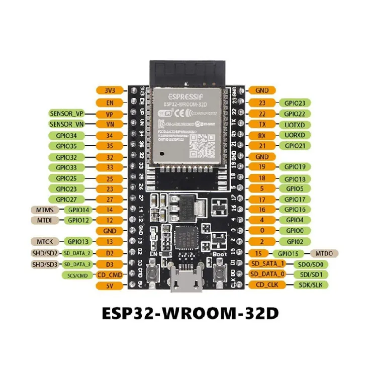 Esp32-devkitc Core Esp Development Board Amplifier Filter Esp32-wroom-32d Wireless Wifi ...