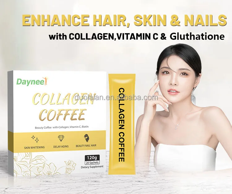 Daynee Collagen Coffee - Healthy Solid Drinks Vegan Vitamin C