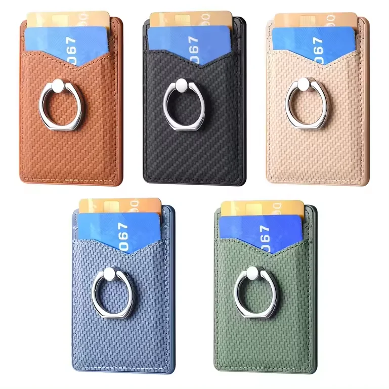 Universal Cards Slot Pocket Wallet Leather 3m Sticker Stretchy Card ...