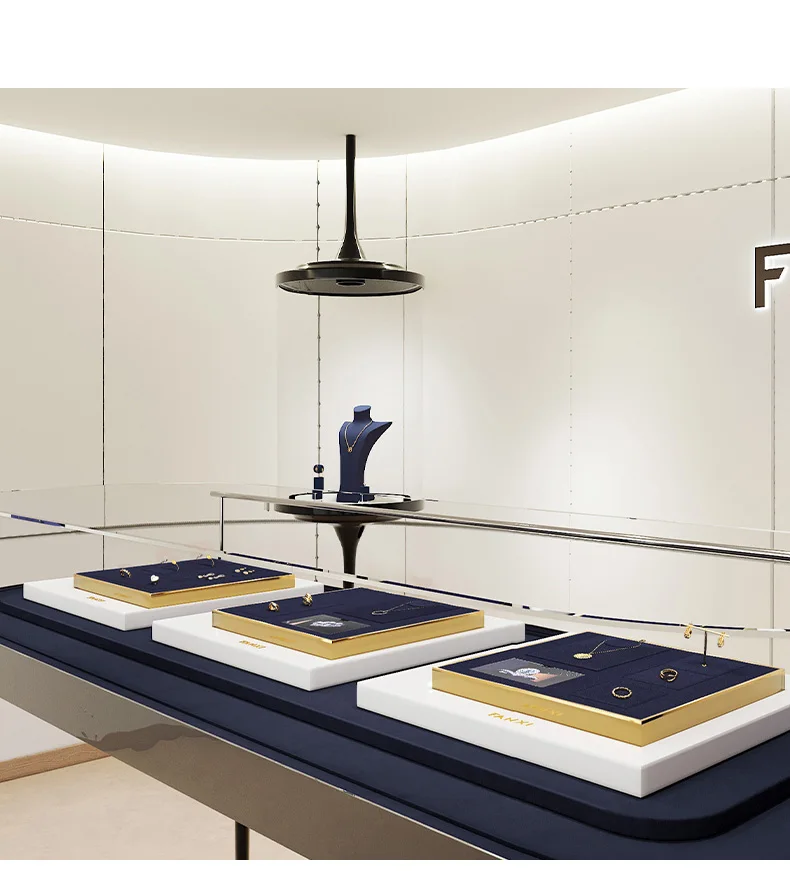 FANXI JS119 Fashion Jewelry Displays for Store Luxury Microfiber ...