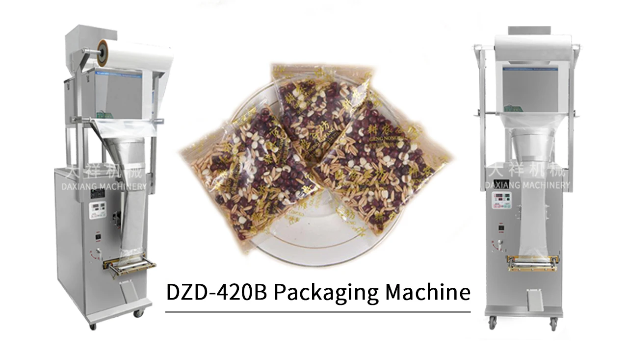 Dzd-420b Vffs Multi-function 1000g Dry Powder Spice Sugar Tea Peanut Kernel Packaging Machine ...