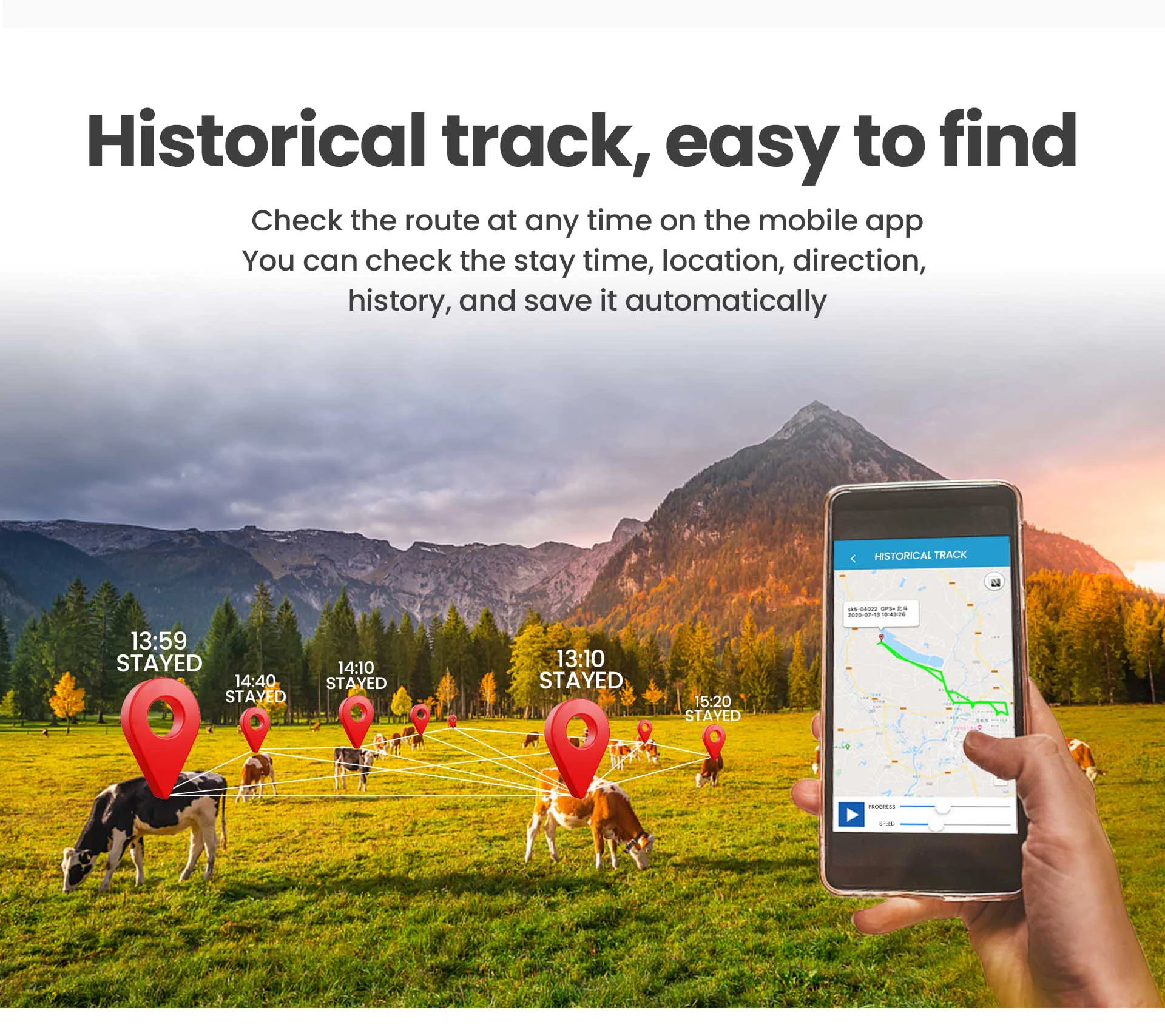 Waterproof 4G Gps Cattle Tracker Anti Lost Magnetic Charging Solar ...