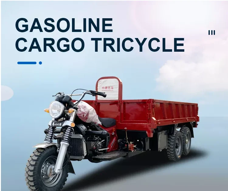350CC Motorized Tipper Cargo Tricycle - 9 Wheels & 3 Passengers