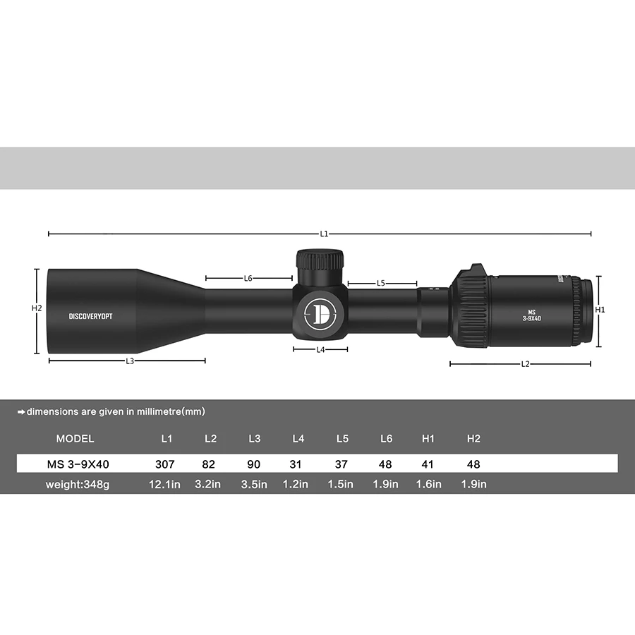 MS 3-9X40 Scope by Discoveryopt - Second Focal Plane Hunting
