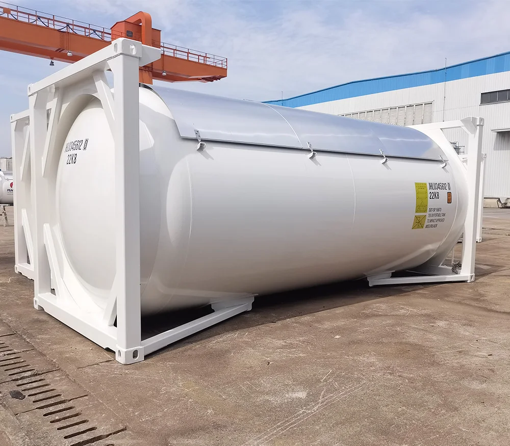 20ft Tank Container For Transporting Sulfuric Acid With Pe Lining ...