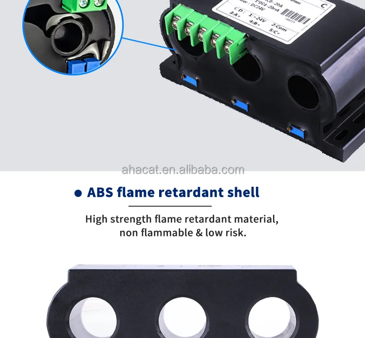 3 Phase Current Sensor Transmitter - AC 4-20ma, 10V, 5V