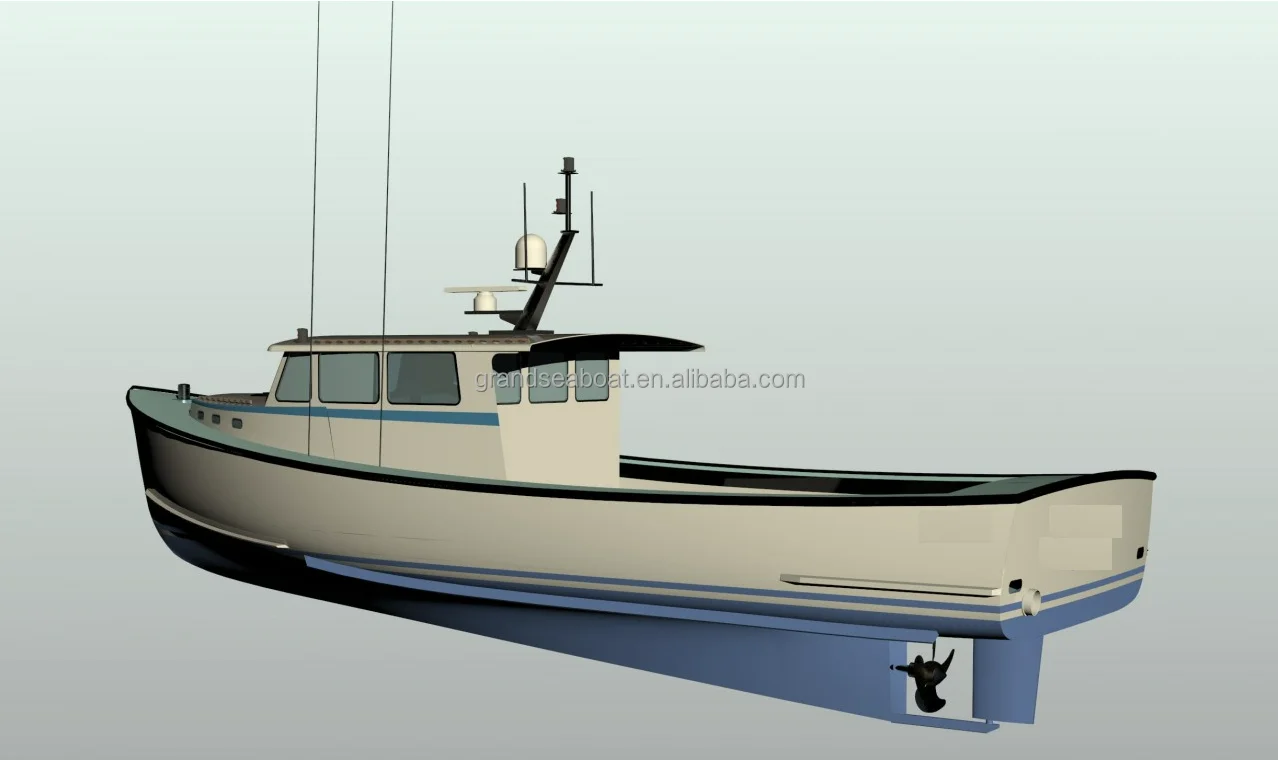 Grandsea 13.7m Fiberglass Coastal Water Crayfish Boats With Lobster ...