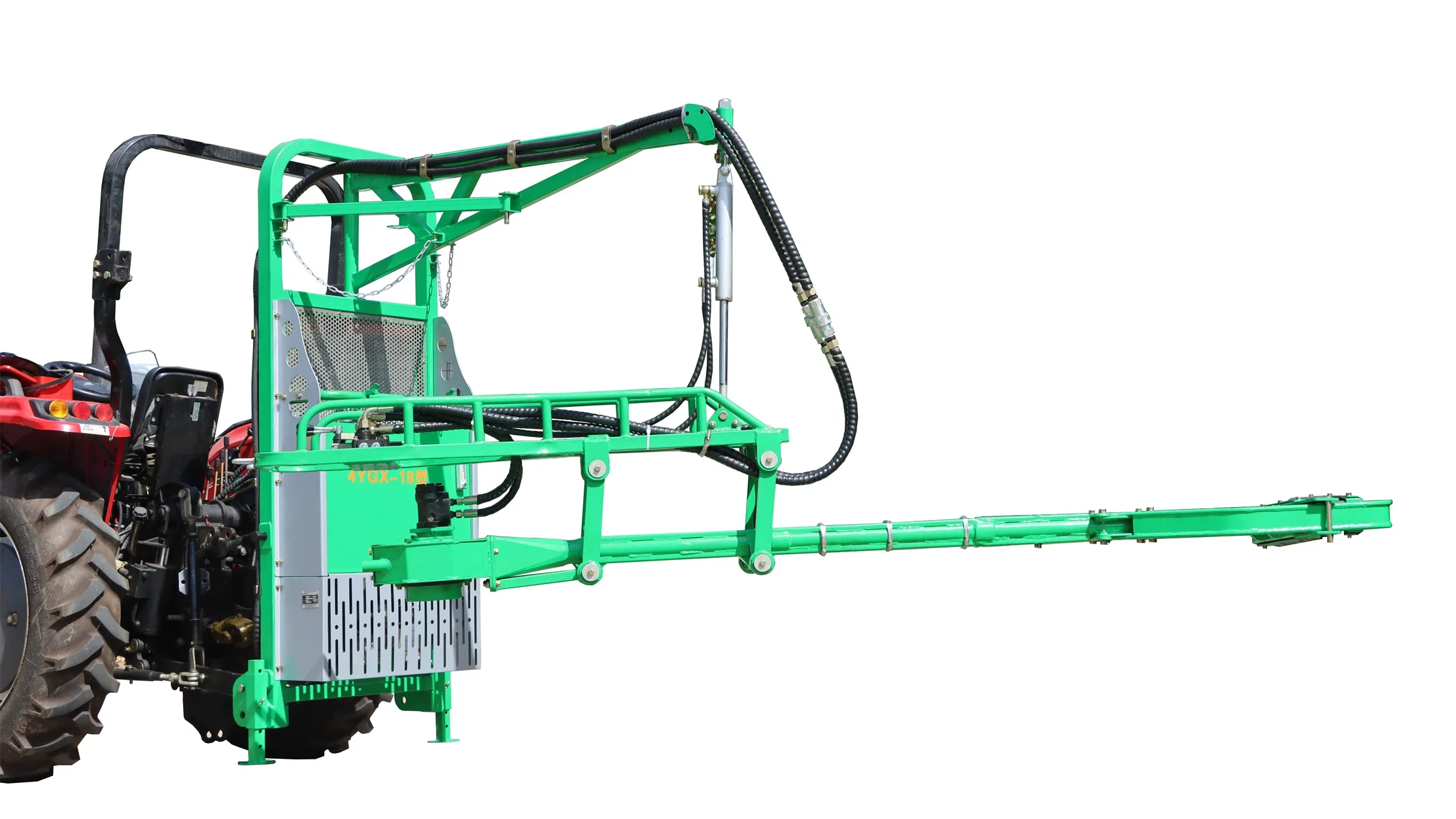 Efficient Walnut Tree Harvesting with Tractor Shakers