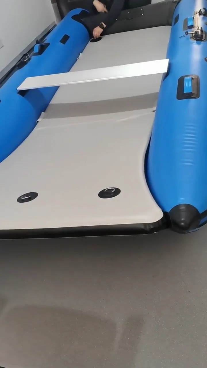 Inflatable Catamaran Boat Twin Hull Rigid Fabric 13ft Fast Ferry ...