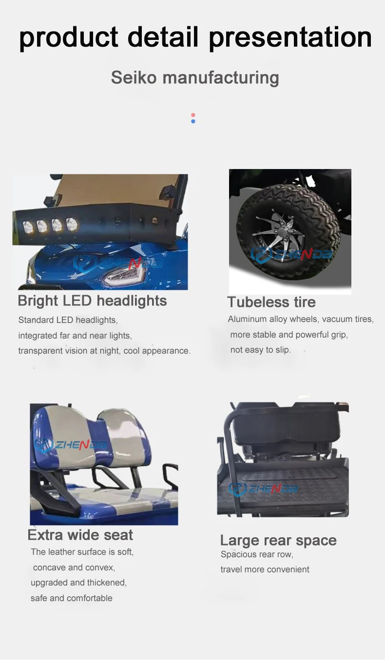 ZHENDA Electric Golf Carts - off-Road Fun & Convenience