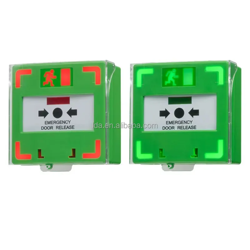 Fire Alarm System Push Button Emergency Door Release Resettable Manual ...