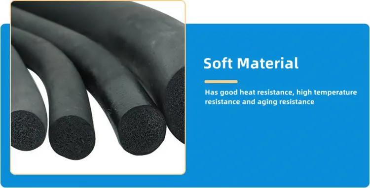Round Epdm Foam Sealing Strip Sponge Silicone Rubber Foam Seal Strip ...