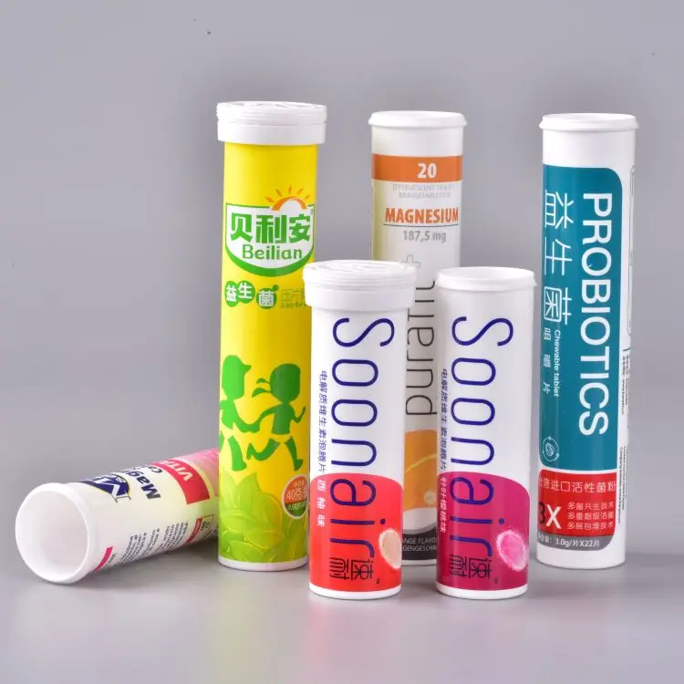 Plastic Effervescent Tablets Tube - Multi Strength Hydration