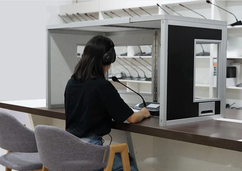 Professional Tabletop Portable Interpreter Booth for Translation ...