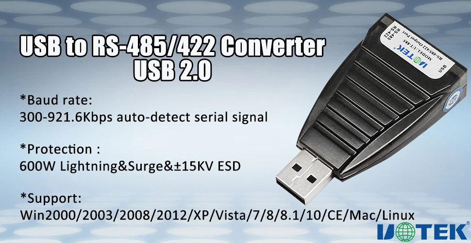 USB to RS-485 RS-422 Converter RS 485 422 USB-A RS485 RS422 Serial ...