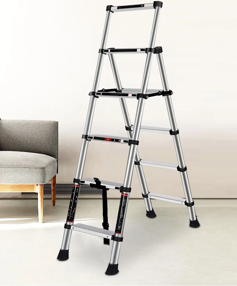 High-quality Folding Ladder Telescopic Herringbone Ladder Anti Slip ...