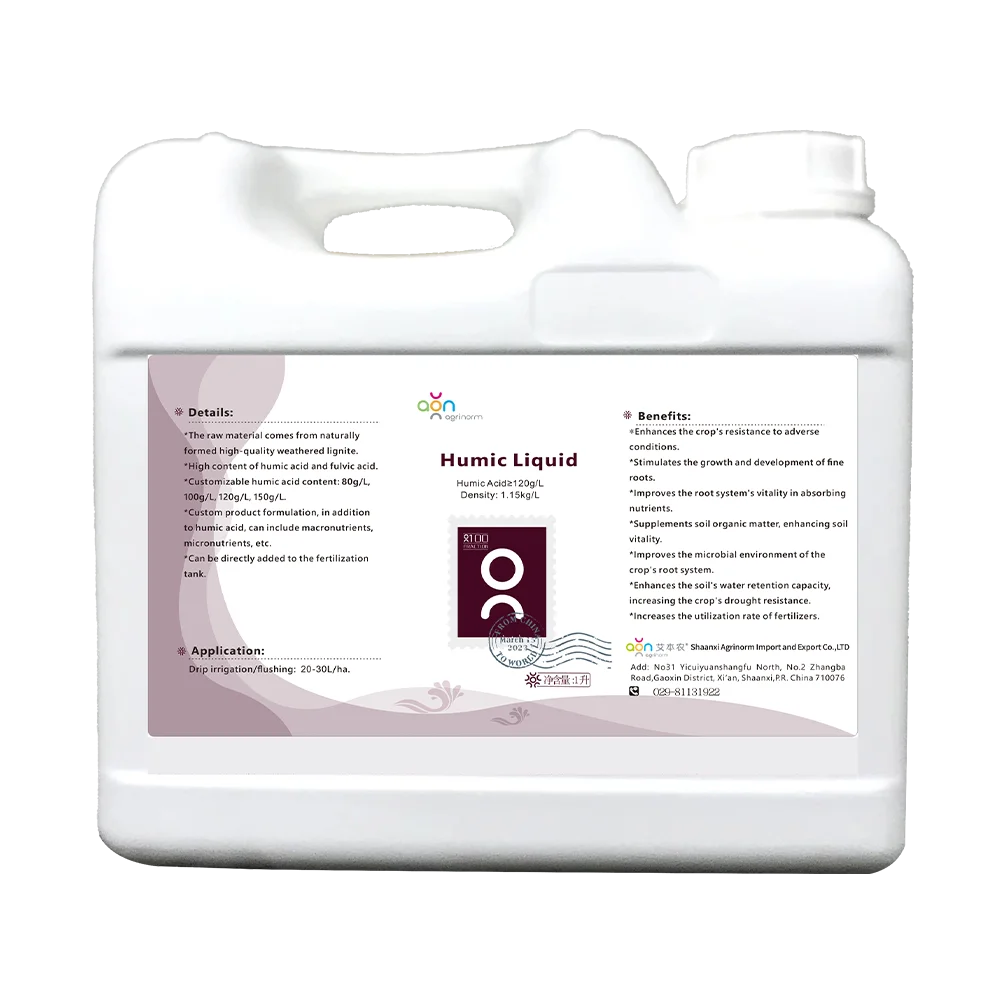 High Quality 80g/l Humic Acid Liquid Fertilizer Organic Drip Irrigation ...