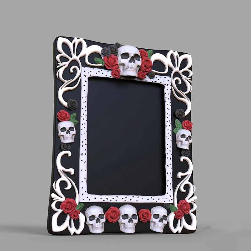 Day of the Dead Style Resin Photo Frames - Custom Handwork