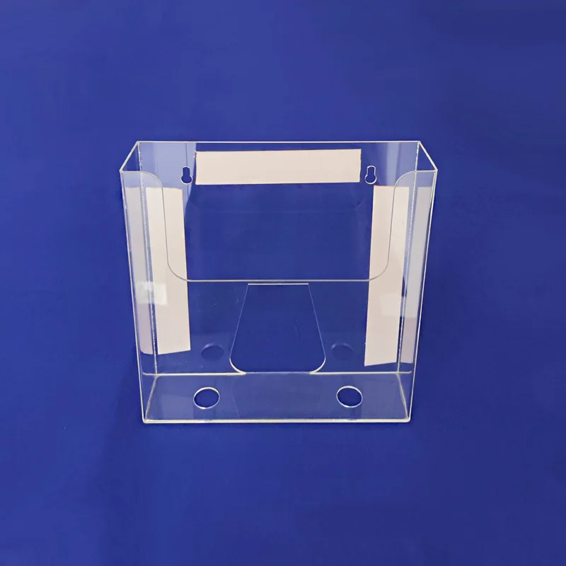 Wall Stick Acrylic Brochure Holder - Customizable & Clear