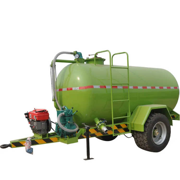 5000L Suction Tank Trailer with Vacuum Pump for Waste Liquid Transport