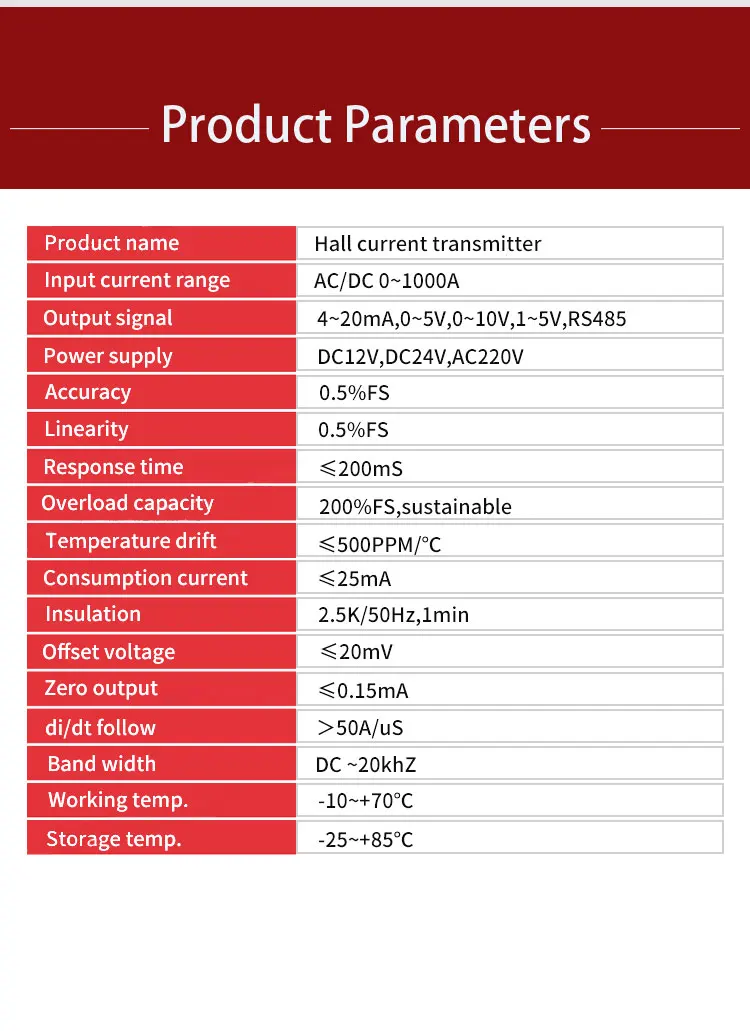 LEM AC Hall Effect Current Sensor - 300 Amp DC Transducer