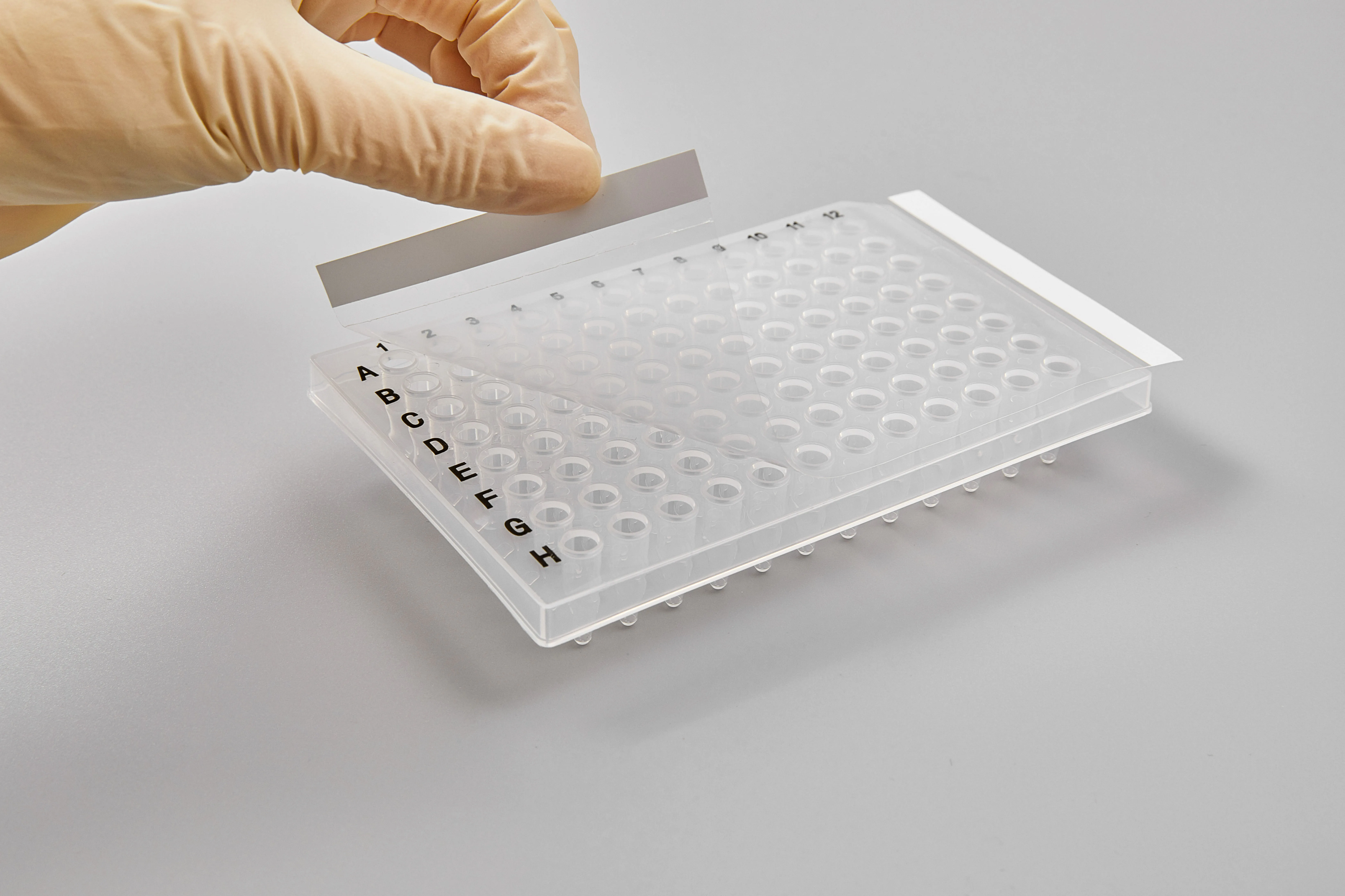 Lab PCR 96/384 Well Plate Deep Well Plate PP Clear Sealing Film ...