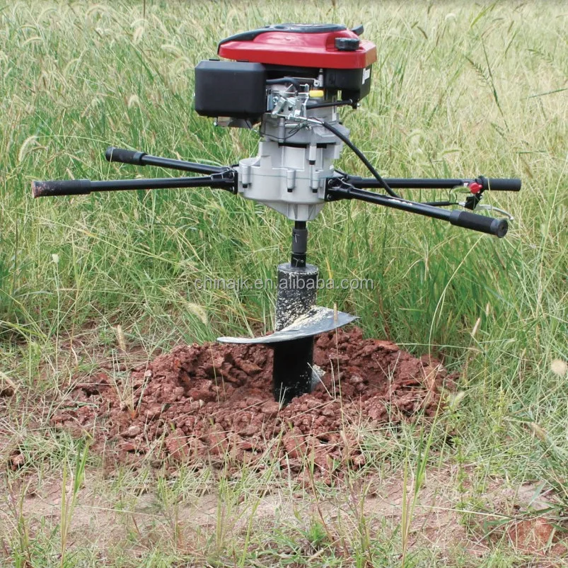 196cc Earth Auger Tree Planting Digging Machines 4 Stroke Petrol Hole ...