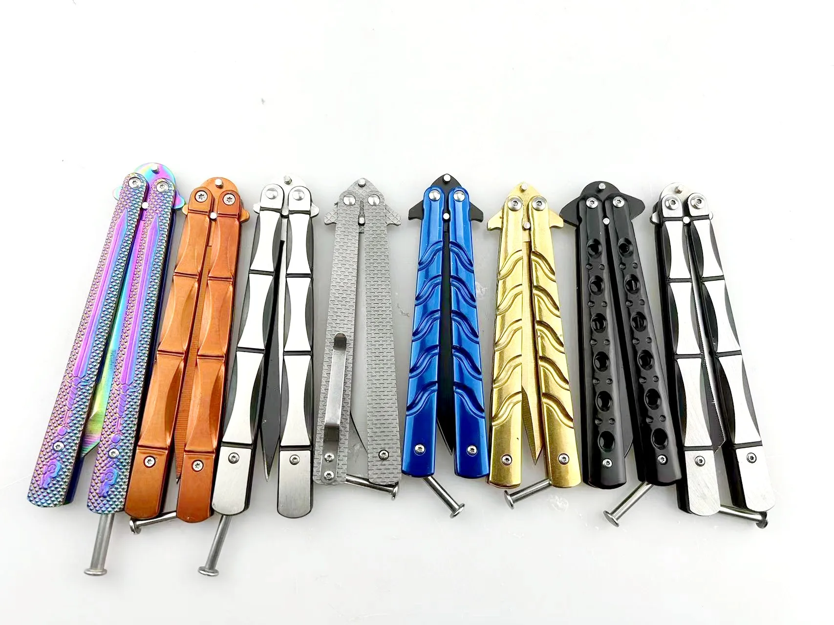 Portable Folding butterfly Training Knife Stainless Steel Pocket ...