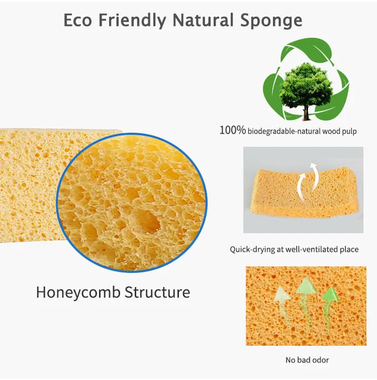 Topeco 2024 Eco-Friendly Cellulose Sponge Block - New Inventions in China