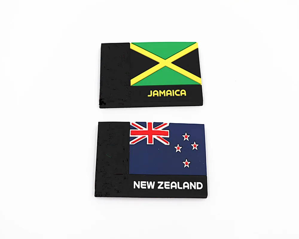 Different Country Flag 2D Soft Rubber Customized Size Digital Printing ...