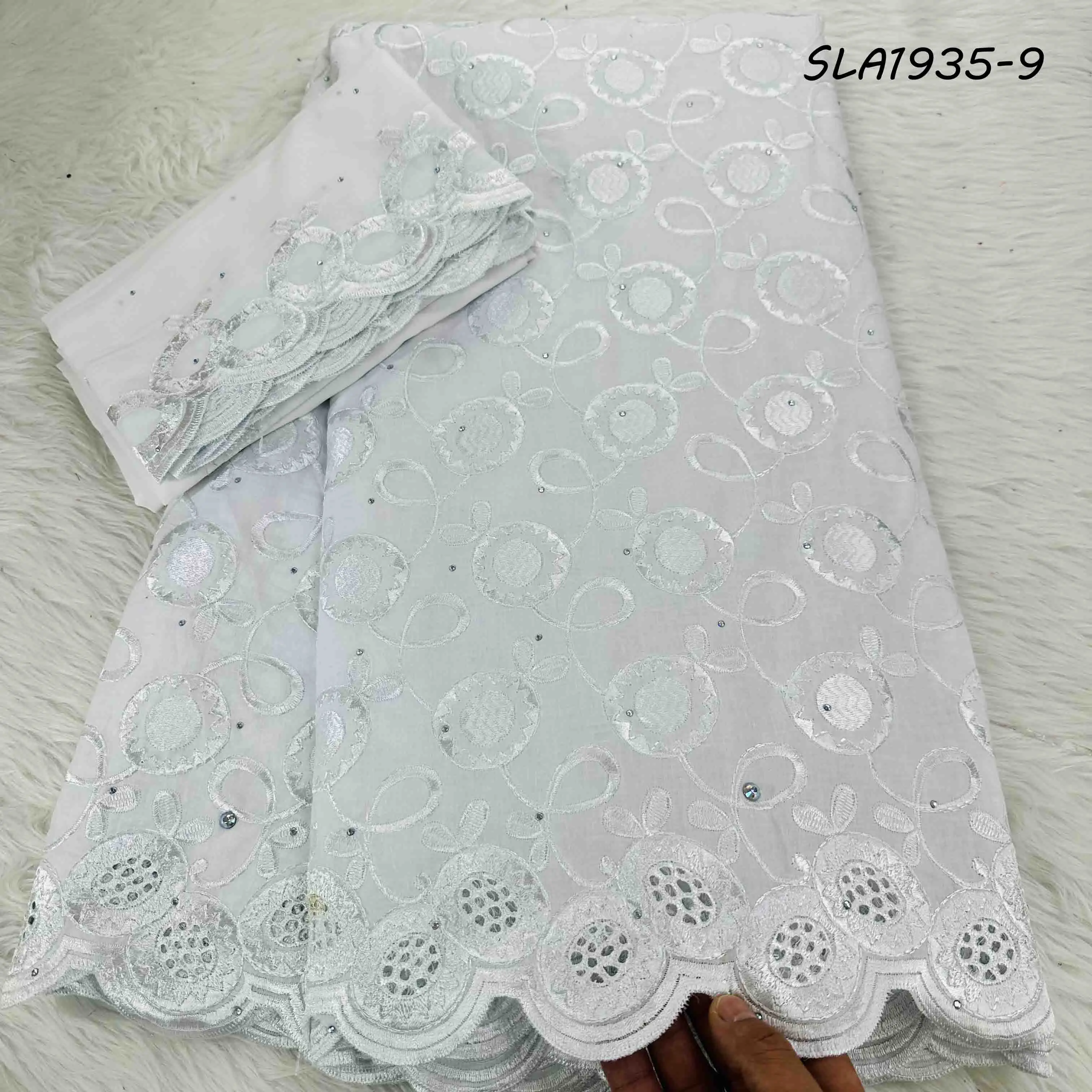100 Cotton Swiss Voile Lace Fabric High Quality 2024 African ...