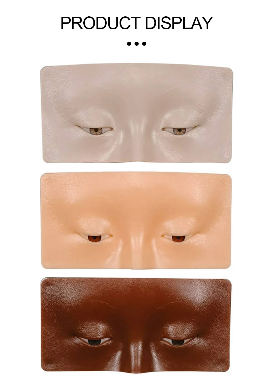 Practicing Makeup Kit Silicone Practice Face Eyeshadow Eyelash ...