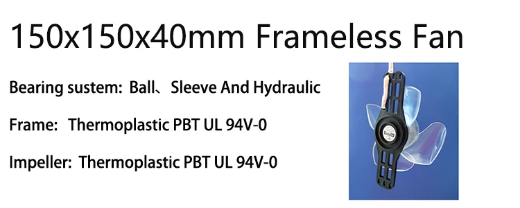 FH12025 DC Frameless Exhaust Fan Low Noise Bird Repellent Heatsink with ...