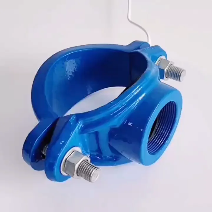 China Hongxing Produces Ductile Iron Ductile Iron Saddle Clamp For Pvc ...