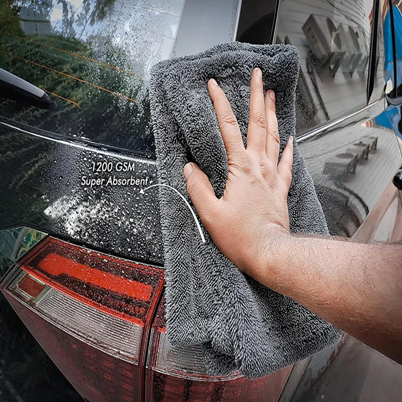 1200gsm Microfiber Wash Car Caredetailing Towels Auto Micro Fiber ...