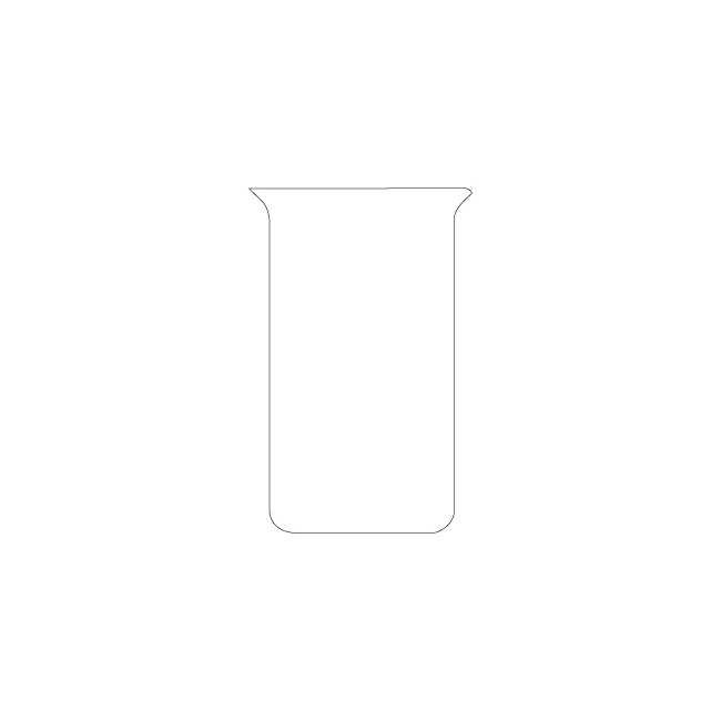 1106 Beaker Tall Form With Graduations,Without Spout - Buy Glass Beaker ...