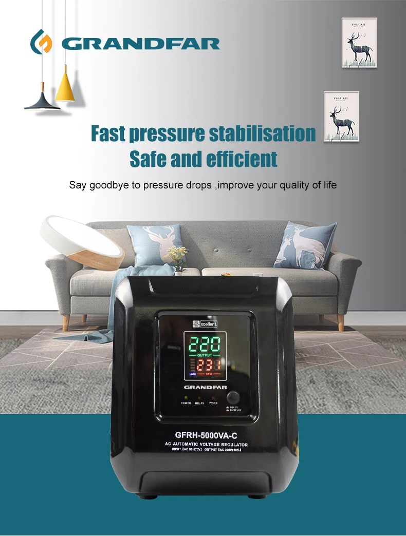 Grandfar Gfrh Series 3000va-20kva Vertical Automatic Pressure Voltage ...