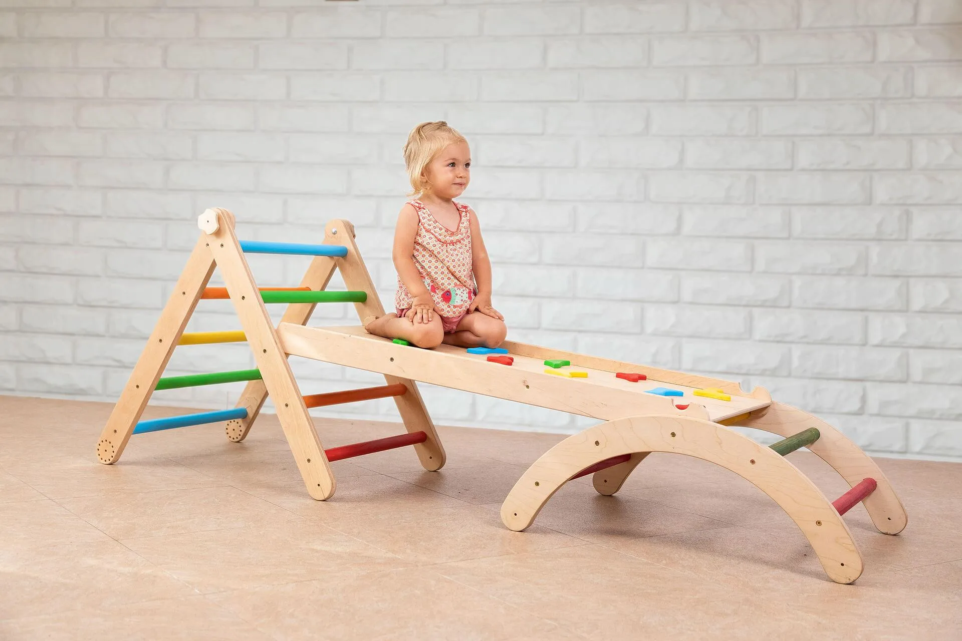Modifiable Pickler Triangle With Ramp And Arch Montessori Ramp Toddle ...
