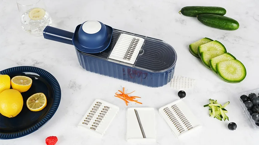 Hand Operated Held Manual Vegetable Potato Cutter Food Slicer Mandoline ...