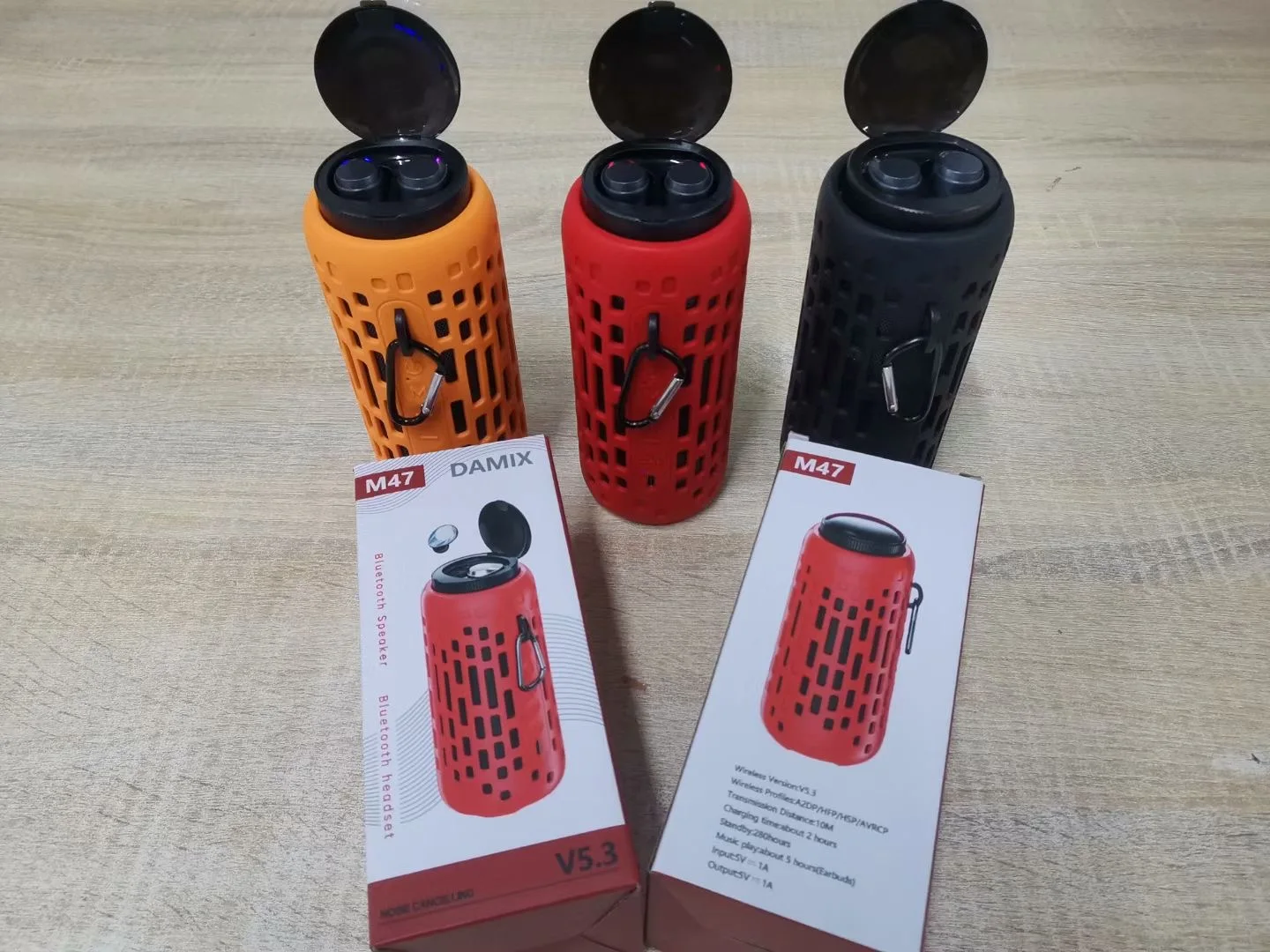 Original M47 Tws True Wireless Stereo Bt5.3 Outdoor Speaker Gaming ...