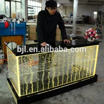 Display Case Reception Desk Led Display Case Hotel Front Desk With Top ...