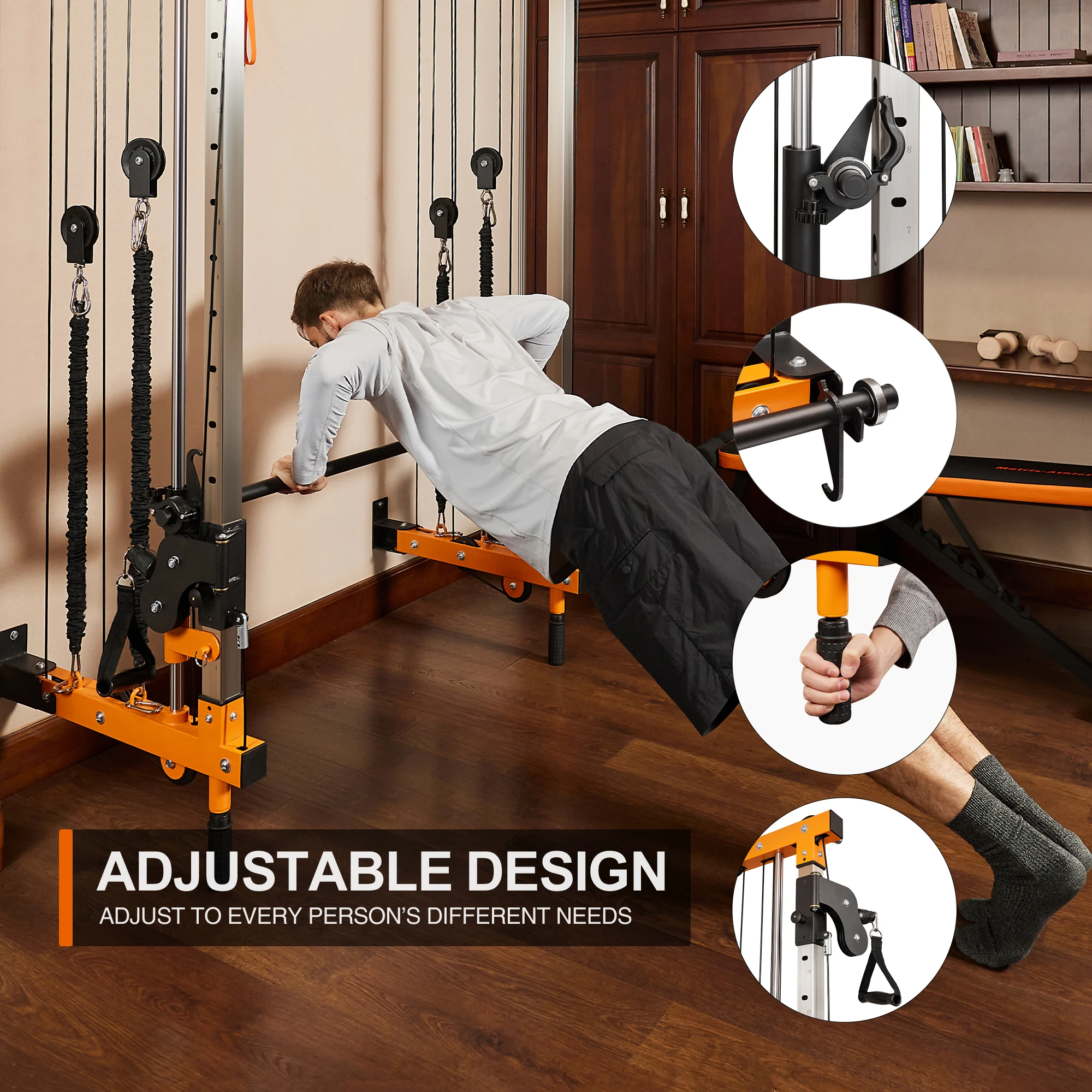 Wall Mounted Foldable Commercial Fitness Equipment for Home Use ...