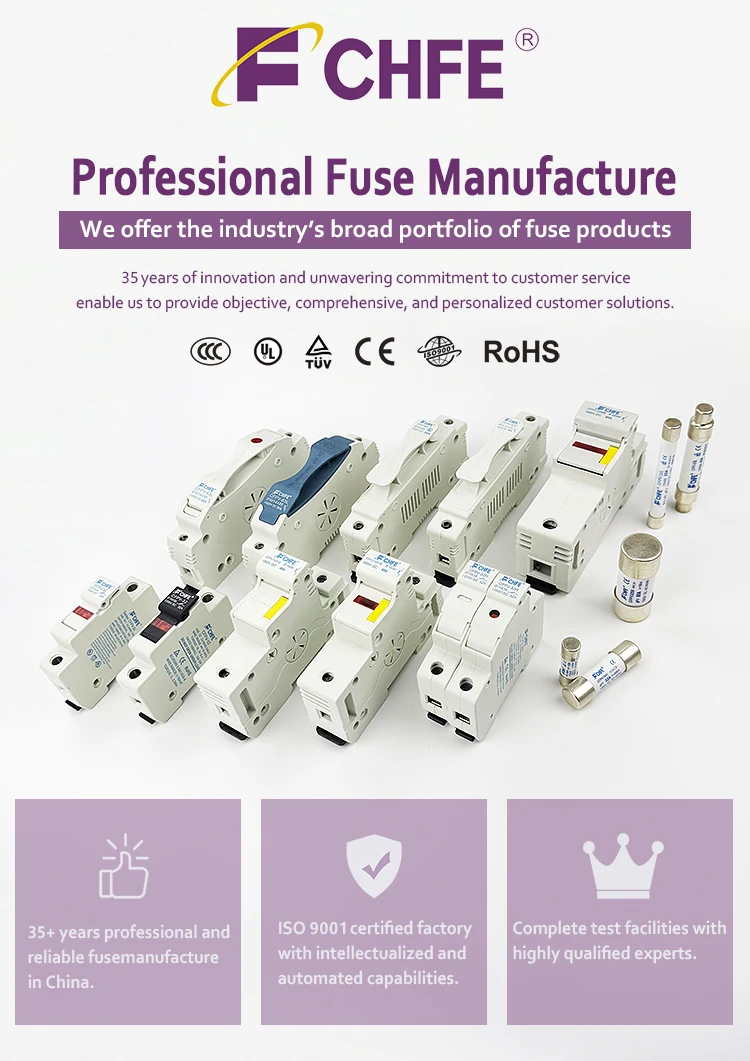 CFPV2258B DC Photovoltaic Solar Power Fuse 30A-80A 1500V Ceramic 22 ...