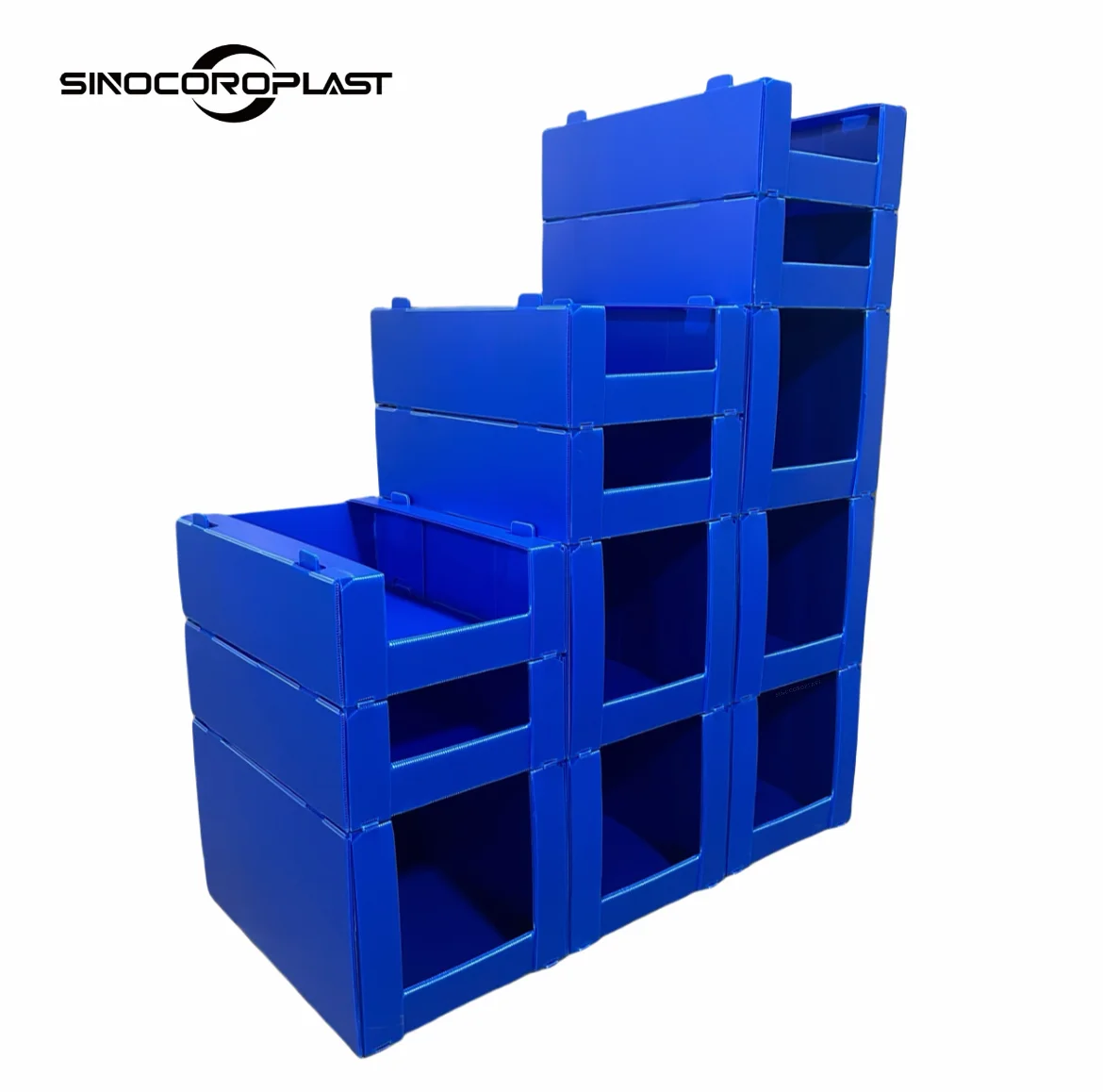 Factory Custom PP Corrugated Stackable Picking Bins Correx Storage ...