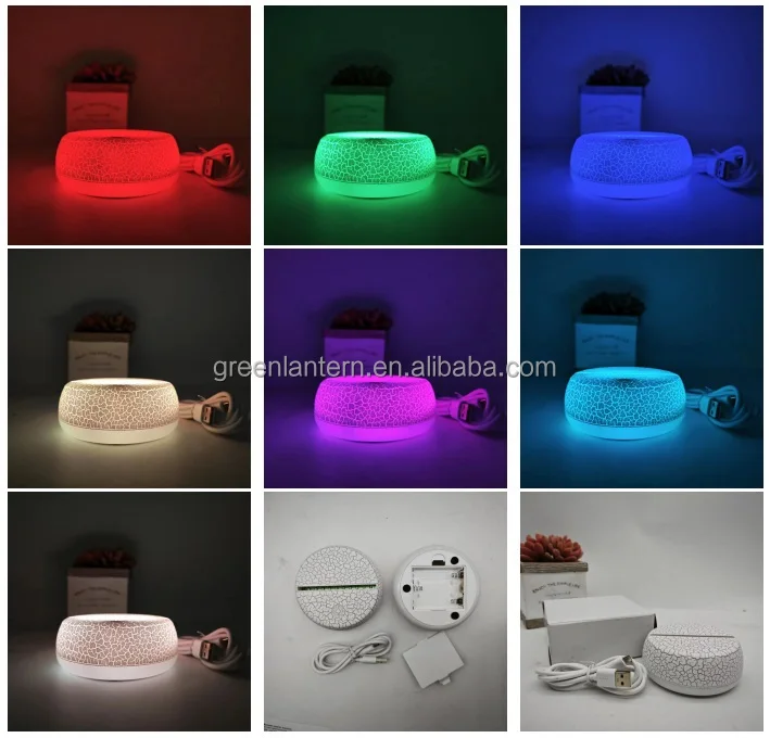 3D Illusion Lamp Base - 16 Colors with Touch & Remote Control